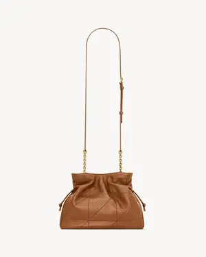 Saint Laurent Jamie Shoulder Pouch In Lambskin - Fox