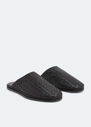 Bottega Veneta Logo Slippers