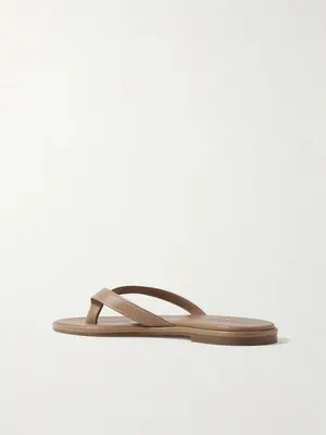 AeydĒ Melody Leather Flip-flops - Tan