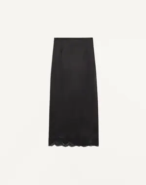 Valentino Garavani Crepe Satin Midi Skirt