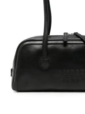 MARGESHERWOOD Soft Boston Logo-debossed Leather Shoulder Bag