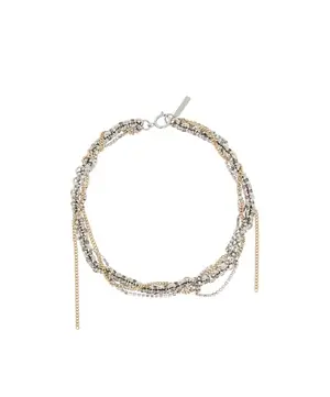 JUSTINE CLENQUET Celina Layered Chain Necklace - Yellow