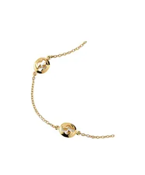 Gucci Interlocking 18k Chain Bracelet