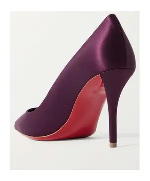 CHRISTIAN LOUBOUTIN Apostropha 80 Satin Pumps