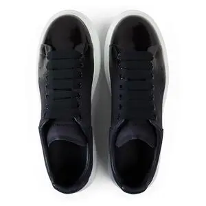 Alexander McQueen Paneled Leather Platform Sneakers