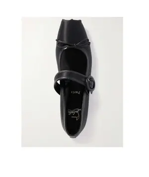 CHRISTIAN LOUBOUTIN Buckled Square Toe Ballet Flats