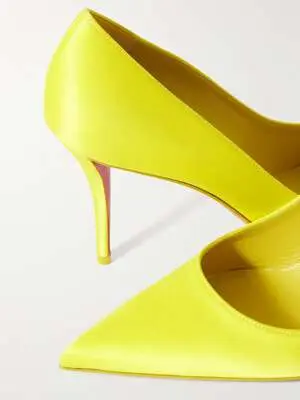 CHRISTIAN LOUBOUTIN Apostropha 80 Satin Pumps