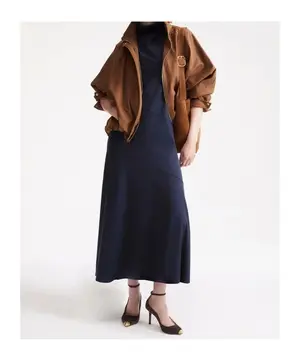 Marella High-neck Pleated Dress