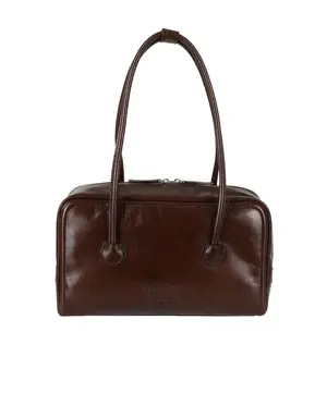 MARGESHERWOOD Soft Boston Crinkle-effect Logo-debossed Tote Bag