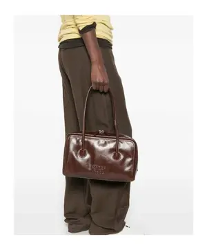 MARGESHERWOOD Soft Boston Crinkle-effect Logo-debossed Tote Bag
