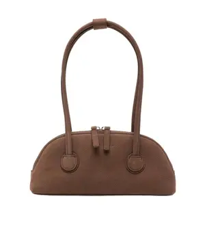 MARGESHERWOOD Zippered Shoulder Bag - Brown