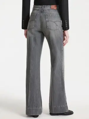 Marella Pleated-detail Denim Trousers