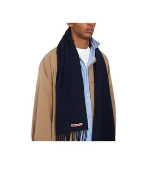 Acne Studios Rectangular Scarf With Fringes