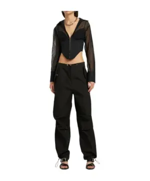 DION LEE Midrise Drawstring Trousers
