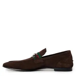 Gucci Suede Metalbit Loafers