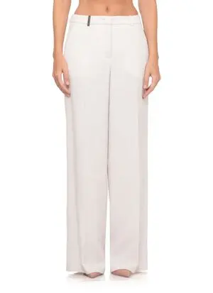 Peserico Ribbed Wide-leg Pants