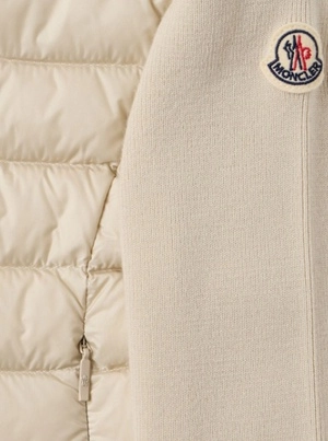 Moncler Padded Wool Zip-up Cardigan