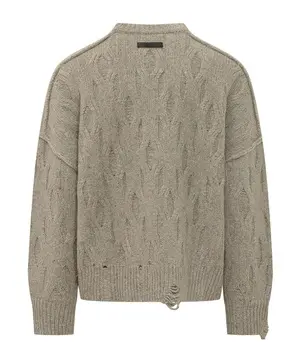 REPRESENT Distressed Cable Knitted Sweater