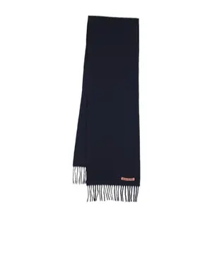 Acne Studios Rectangular Scarf With Fringes - Black