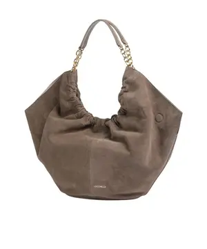 COCCINELLE Embossed-logo Suede Tote Bag
