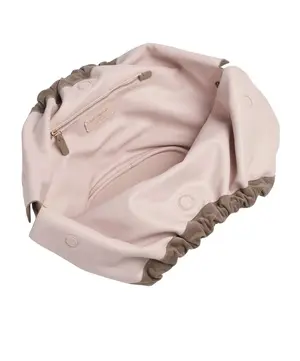 COCCINELLE Embossed-logo Suede Tote Bag