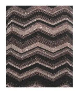 D.exterior Lurex Chevron Wide-leg Pants