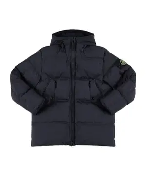 Stone Island Hooded Nylon Down Jacket