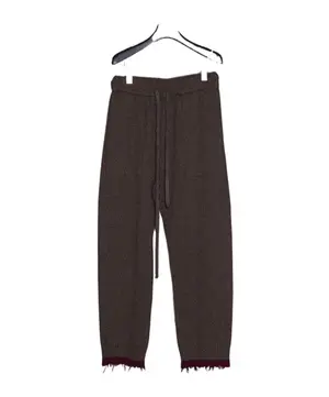 UMA WANG Darkbrown Knit Trousers