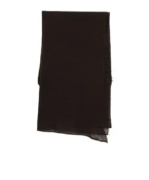 Destin Frayed-detail Scarf - Brown