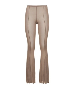 Blumarine Highwaist Invisiblezip Flare Trousers - Nude