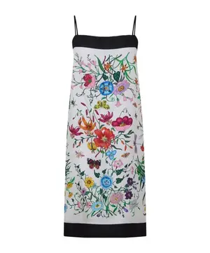 Gucci Floral Butterfly Print Midi Dress - No
