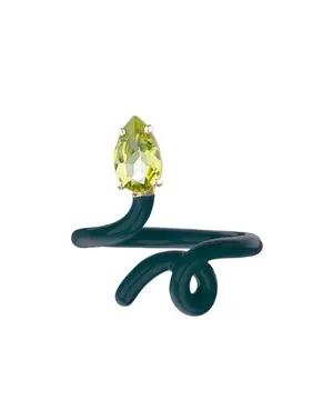 Bea Bongiasca Baby Vine Ring - Green