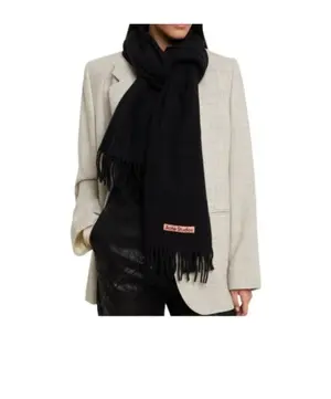 Acne Studios Rectangular Scarf - Black