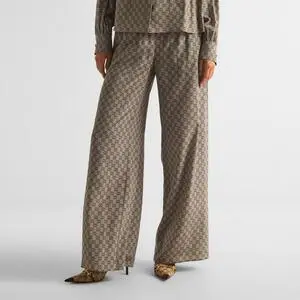 Gucci Monogram Print Trousers - No