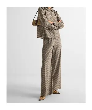 Gucci Monogram Print Trousers - No