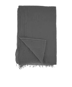 Destin Frayed Scarf - Grey