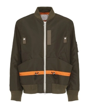 Sacai Bomber Jacket With Central Closure