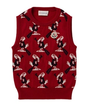 Moncler Duck Jacquard Virgin Wool Vest