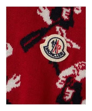 Moncler Duck Jacquard Virgin Wool Vest