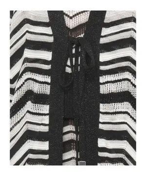 D.exterior Long Chevron Knit Cardigan