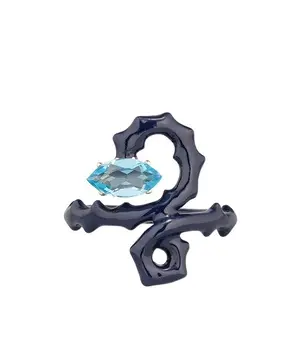 Bea Bongiasca Baby Spine Ring - Blue