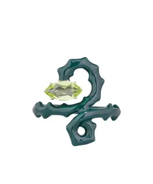 Bea Bongiasca Baby Spine Ring - Green