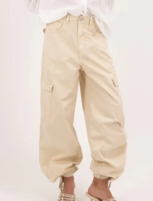 ICON DENIM LOS ANGELES Drawstring-cuff Cargo-pockets Trousers