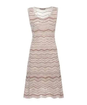 D.exterior Chevron Knit Sleeveless Dress