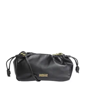 Barbour Drawstringclosure Leather Bag