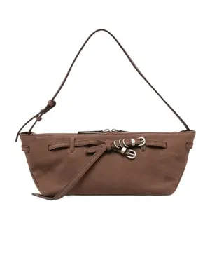MARGESHERWOOD Lace-up Detail Shoulder Bag - Brown