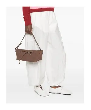 MARGESHERWOOD Lace-up Detail Shoulder Bag