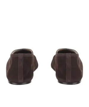 Le Monde Beryl Suede Tapered-toe Slippers