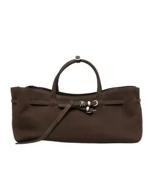 MARGESHERWOOD Grandma Buckled Tote Bag - Brown