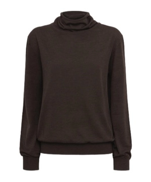 Khaite Turtleneck Longsleeve Knit Top - Black